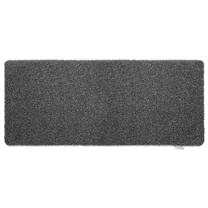 Plain Fleck Charcoal Washable Runner | Soft, Non Slip Runner | Hug Rug