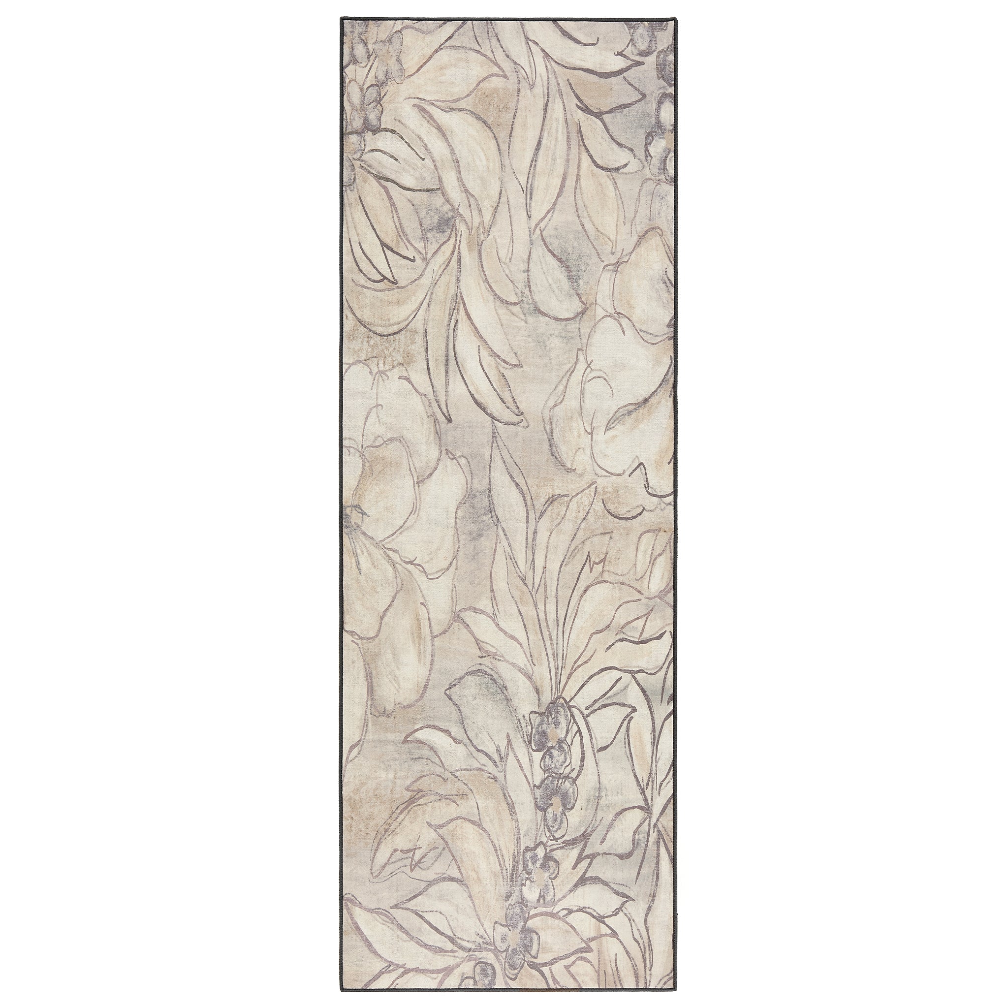 Art Floral Eco-Washable Rug Runner - Hug Rug