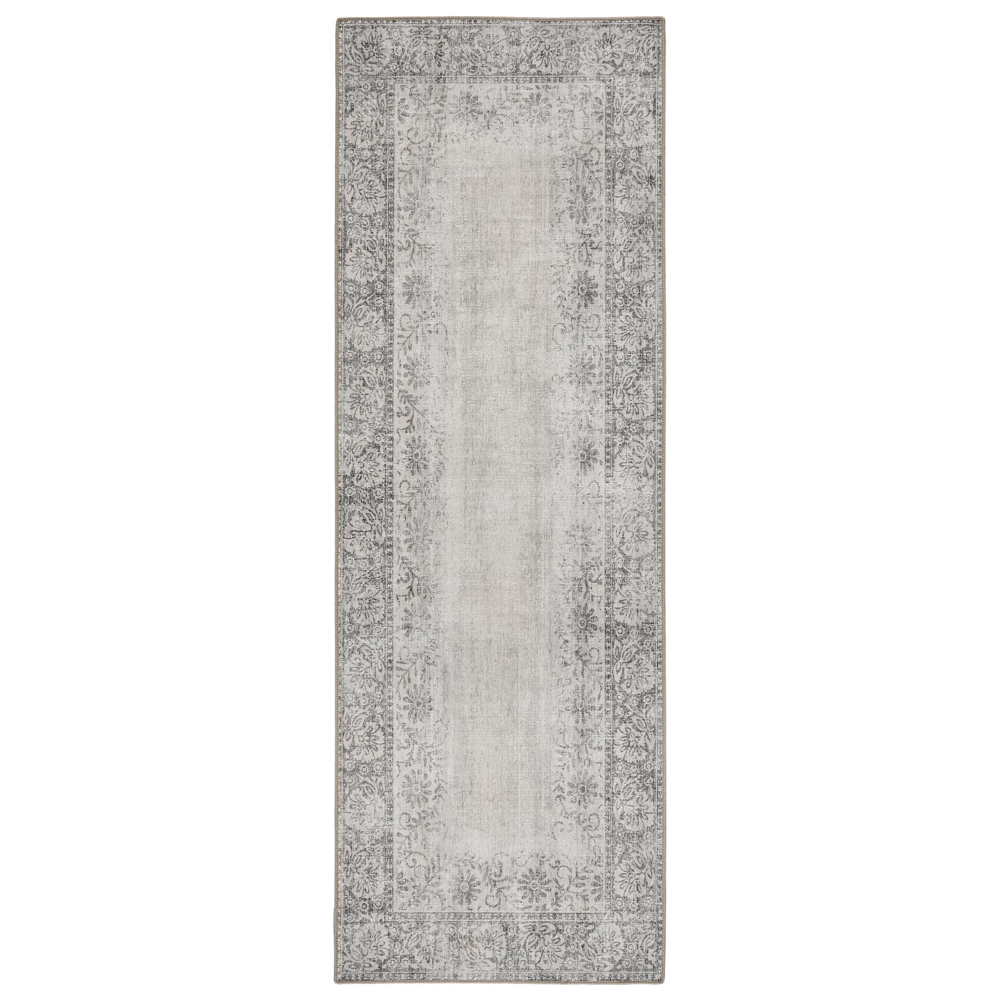 Brocade Border Eco-Washable Rug Runner - Hug Rug