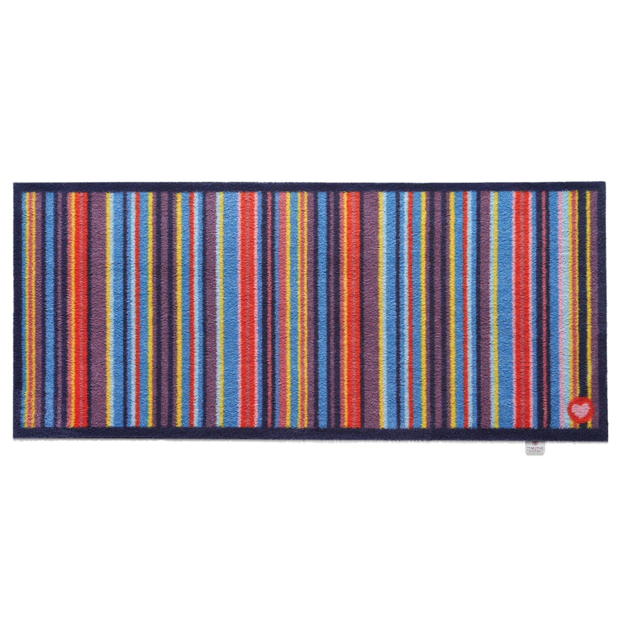 Stripe 85 Multi Washable Runner | Soft, Non Slip Runner | Hug Rug