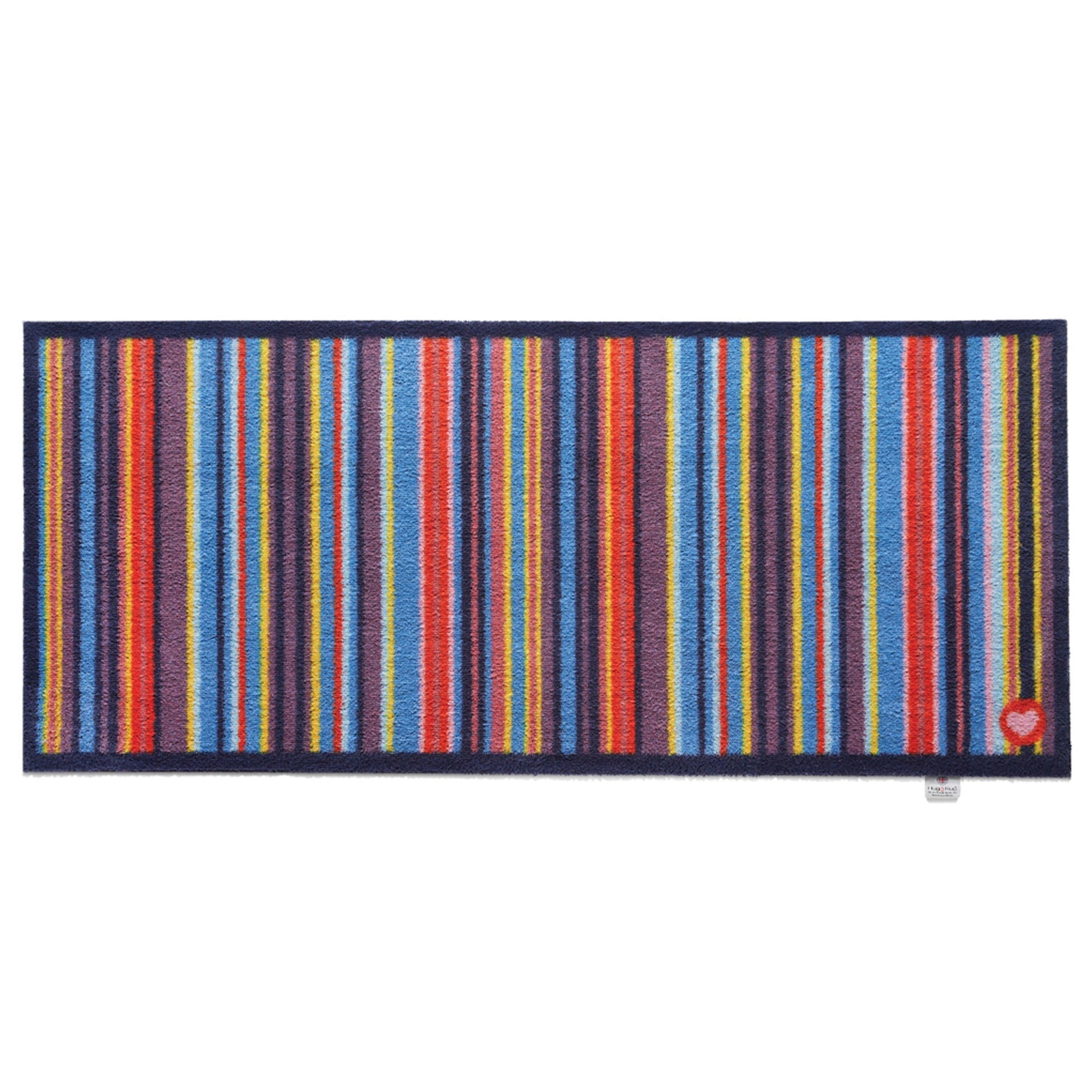 Stripe 85 Multi Washable Runner | Soft, Non Slip Runner | Hug Rug